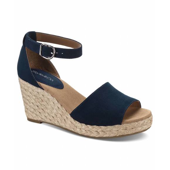 Style & Co. | Shoes | New Style Co Womens Seleeney Wedge Sandals In ...